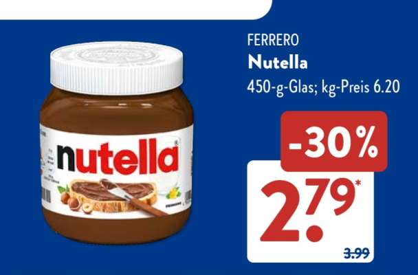 Nutella Angebote, Prospekte und Aktionen | Promotheus